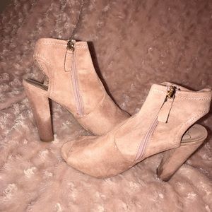 Diva | Shoes | Rose Pink Open Toe Booties | Poshmark